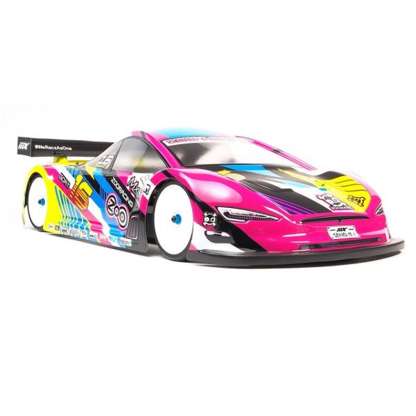 190mmEPツーリングカー用クリアボディ※画像は本製品をカットし、塗装したものになります。ボディ以外は付属しません。【メーカーページ】https://www.zoo-racing.com/bodies