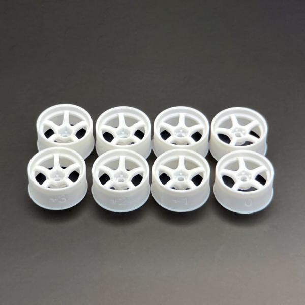 DDLABO 5Spoke wheel white (Wide Set)DDLABO 5本スポークホイール白（ワイドセット）DDLABO Original design drift parts seriesDDLABO オリジナルデザインド...