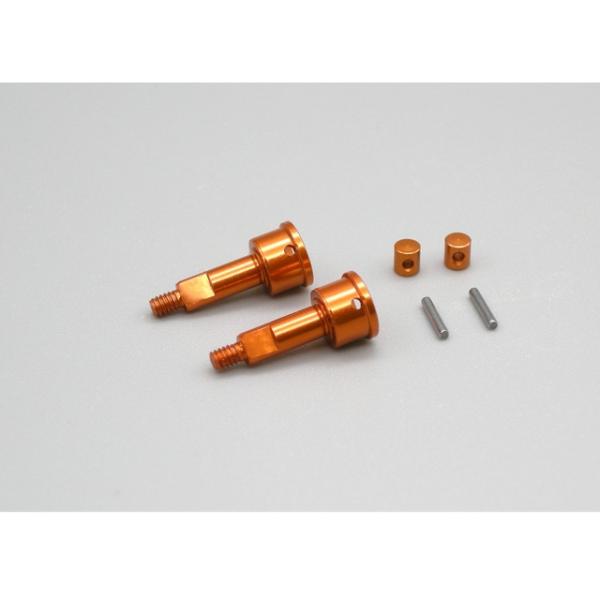 色を纏い、スタイルを創る。MRDのイメージカラーのオレンジアルマイトがシャシーにアクセントを加える。＜内容＞ホイールシャフト オレンジ x2ジョイント オレンジ x2ジョイントピン x2