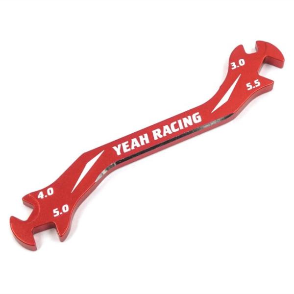 Yeah Racingマルチサイズターンバックルレンチは、シンプルかつ効果的なツールでほとんどの主要なターンバックルのサイズを調整可能です。幅がちょうど良いので、ターンバックルを可能な限り掴むことができるように、ツールに十分な「肉厚」を保持...