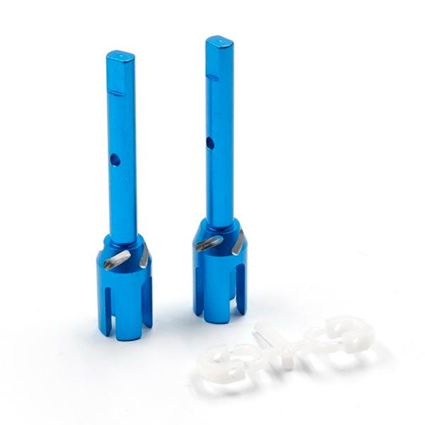 タミヤ TT02 用の軽量アルミ センター シャフト ジョイントです。付属のドライブシャフト プロテクターと一緒に使用することも、プロテクターなしで使用してよりダイレクトな感触を得ることもできますが、摩耗率は高くなります。対応機種：タミヤ ...