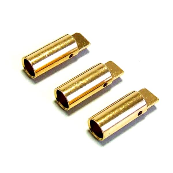 L字フラット端子を採用した各社ブラシレスモーターにご使用いただけるコネクターです。B582、B583で使用しているメスコネクター3個入りです。