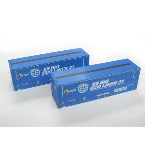 ・コンテナ側面に大きく描かれた「エコライナー」のロゴや日本通運の現行ロゴ「NX」を的確に再現・コンテナ上面中央部にある色の違い(グレー)や、側面・妻面上端の帯色と模様を再現・10両セットと単品で規格外マーク(ハローマーク)の掲出位置の違いを...
