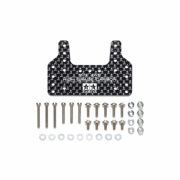 【マシンのセッティングや性能アップに役立つパーツです】アップダウンのあるコースでは欠かせないブレーキセッティング。ブレーキスポンジを貼る面積が大きく、ローラーと干渉しにくい形状のカーボン製ブレーキステーです。マスダンパーなどが取り付けられる...