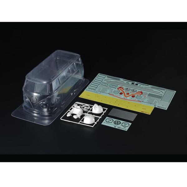 1950年に登場したフォルクスワーゲンの商用車、タイプ2。ワーゲンバスとも呼ばれ、個性的なスタイルで世界中のマニアに愛されているタイプ２の初期型(T1)をモデル化した電動ラジオコントロールカー用スペアボディです。ワーゲンバスの多くのバリエー...