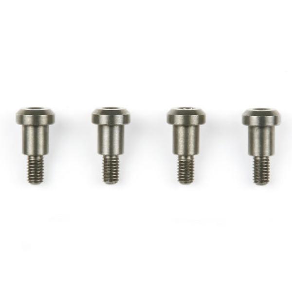 標準装備のキングピンはヘッダー製、十字ネジ頭のスクリューです。このキングピンの素材を変え、ネジ頭を六角にすることにより、より高精度でありながらしっくりと締結できるスクリューとなります。さらに表面処理に潤滑メッキを使用することにより摩擦が軽減...