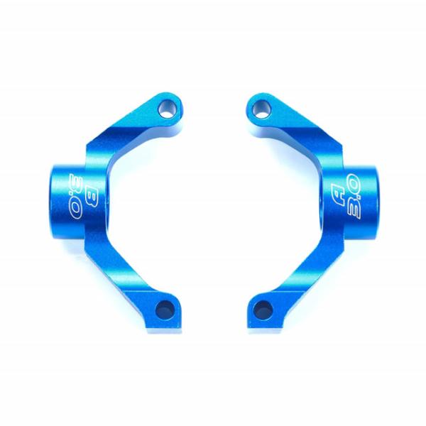 キット標準のA11部品に換えて使用します。精度・強度ともに高いアルミ切削製。トー角を3.0度に設定し、コーナリング時の滑り出しを抑えて安定した操縦性を発揮。ビギナーにも扱いやすいハンドリング特性です。また、ツーリングカーはもちろん、ラリー仕...