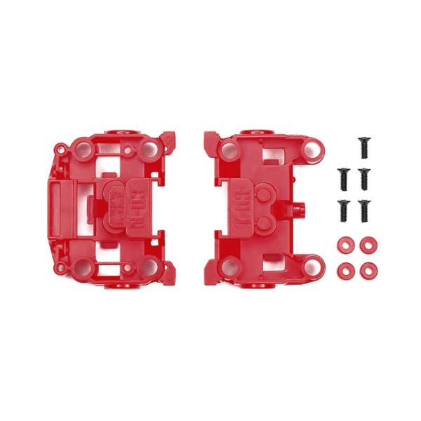 【 マシンの性能アップやドレスアップに役立つパーツです 】ダブルシャフトモーターによるダイレクトドライブを採用した3分割シャーシ、MS用のノーズ/テールユニットです。別売のFRPプレートと組み合わせて戦闘力の高いローラーセッティングをするた...