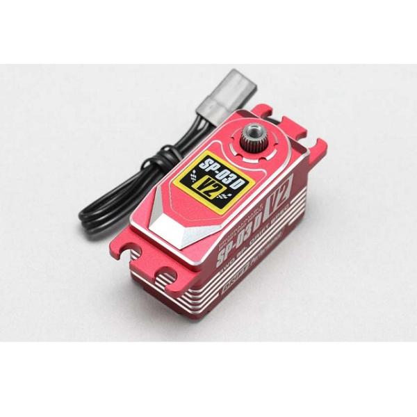 これまで多くのトップドライバーに愛用されてきたハイスペックサーボに新たなプログラムを搭載し、従来以上のスピードとトルク、そして圧倒的な保持力を纏った新型サーボ”SP-03DV2”が新登場いたします。動作の要となるブラシレスモーターの性能を最...