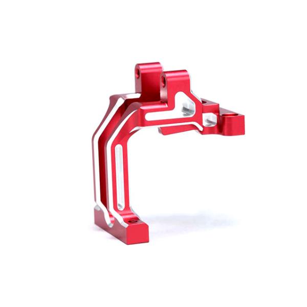 YD-2シリーズに共通して使用できるアルミ製のフロント一体型バルクヘッドです。従来と同じくフロント周りの大幅な強度アップを図ることのできるパーツですが、フロントの重量をできるだけ抑えるために可能な限りの大胆な軽量加工を施しています。フロント...