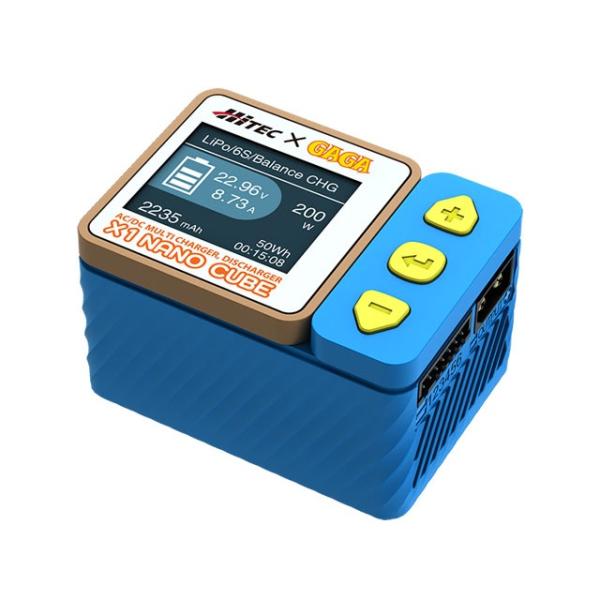 セット内容        X1 NANO CUBE 本体AC入力ケーブル 1本取扱い説明書 1部特徴    ACになって超手軽!!テクノロジーが、ギュッと詰まったコンパクト充電器    「レディオGaGa高橋さん」と「Hitec」のコラボ製...