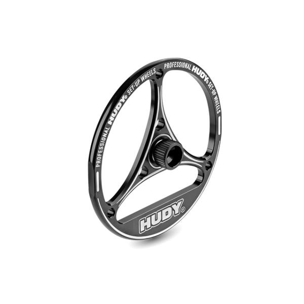 Aluminum set-up wheels designed for precise and repeatable tweak adjustment on 1/10 Formula chassis. The rigid aluminum ...