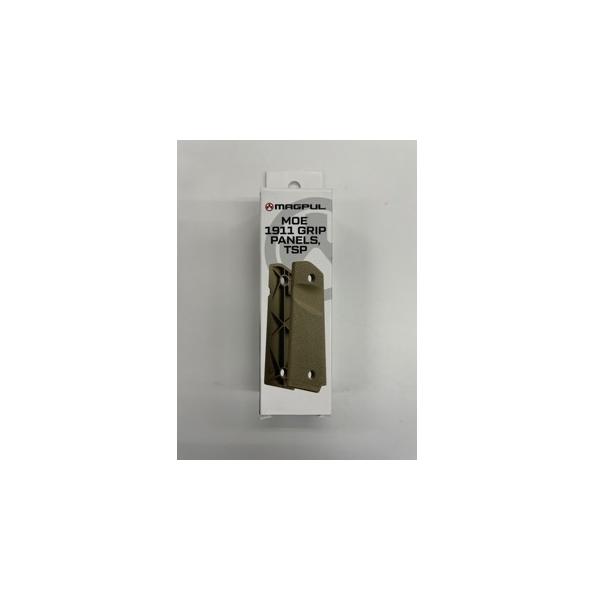 ・マグプル社が最も得意とするポリマーを使用した1911用グリップパネル・掌にフィットするダイヤモンド型・手のねじれを防ぎアグレッシブなマガジンチェンジを可能にするリリースカット・現在マグプルで主力となっている滑り止め効果の高いTSP(Tra...
