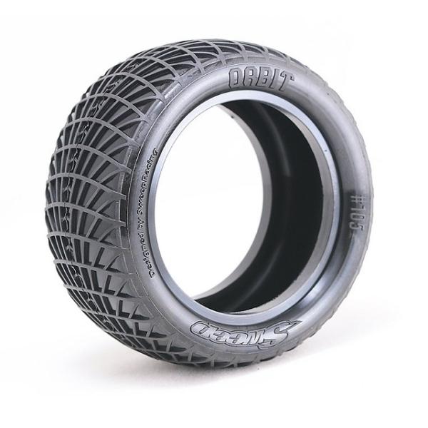 ORBIT 10th rear tires developed for oiled or hard packed dirt track condition.    Unique tread pattern are provided a ma...