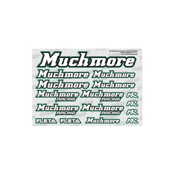 Muchmore Racing　ロゴデカールは、製造時にカットラインを入れてあるので煩わしいカット作業が不要です。台紙から剥がしてボディに貼るだけで、トップドライバーやワークスカーのようにカラーリングとマッチした美しいボディに仕上がります。...