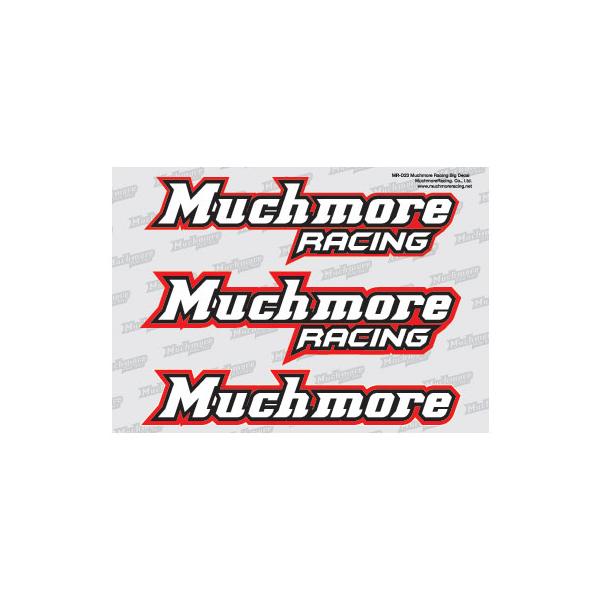 Muchmore Racing　ロゴデカールは、製造時にカットラインを入れてあるので煩わしいカット作業が不要です。台紙から剥がしてボディに貼るだけで、トップドライバーやワークスカーのようにカラーリングとマッチした美しいボディに仕上がります。...
