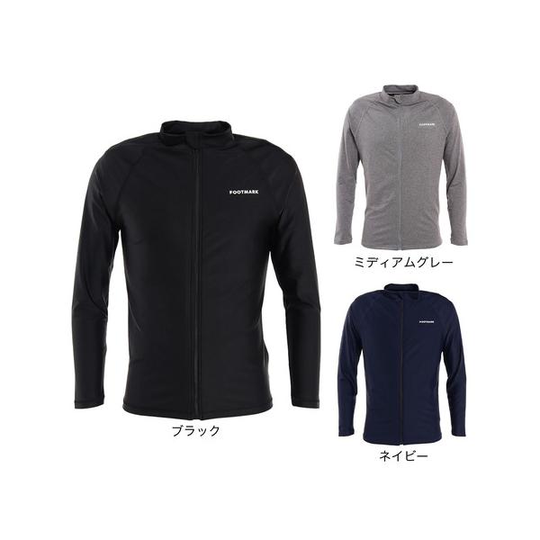 ラッシュガード 長袖 パーカー フルジップ ジャージ フードなし UVカット UPF50+ 紫外線対策 日焼け対策 寒さ対策 吸汗速乾 アウトドア スポーツ トレーニング ジム ランニング 水泳 プール 海 ビーチ サーフィン フェス Me...