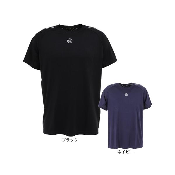 スキンズ SKINS スーパースポーツゼビオ ゼビオ Super Sports XEBIO マルチウエア 半袖ウェア Men's Mens メンズ めんず 男性 黒 ブラック スポーツウェア トレーニングウェア ランニング コンプレッション...