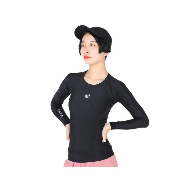 スキンズ SKINSスーパースポーツゼビオ ゼビオ Super Sports XEBIO マルチウエア 長袖ウェア Lady's Ladys レディース れでぃーす 女性 黒 ブラック コンプレッションウェア 夏用x コンプレッションウェア...