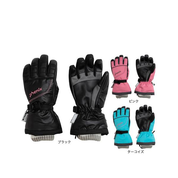 フェニックス PHENIX ヴィクトリア ビクトリア サーフ&amp;スノー Victoria Surf&amp;Snow スキーグローブ スノーグローブ 五本指 小物 レザー 合皮 ネームタグ Junior kids ジュニア キッズ 子...
