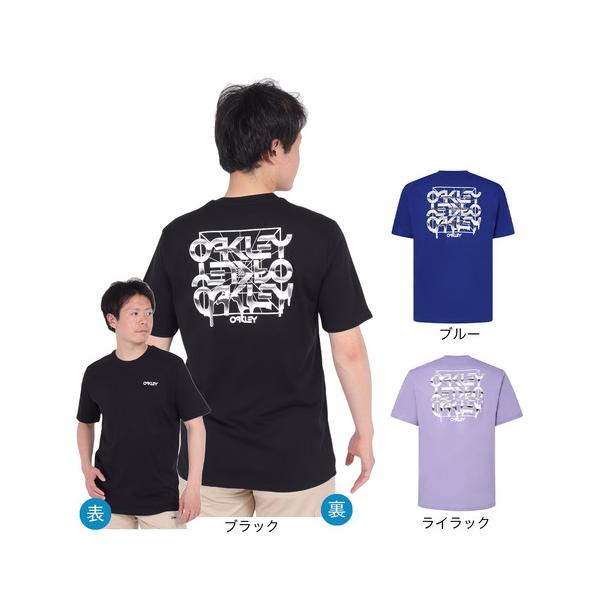 オークリー OAKLEY スーパースポーツゼビオ ゼビオ Super Sports XEBIO スポーツカジュアル カットソー Men's Mens メンズ めんず 男性 トップス 黒 ブラック SP24 ゼビオおすすめ_cs 24ss_a...