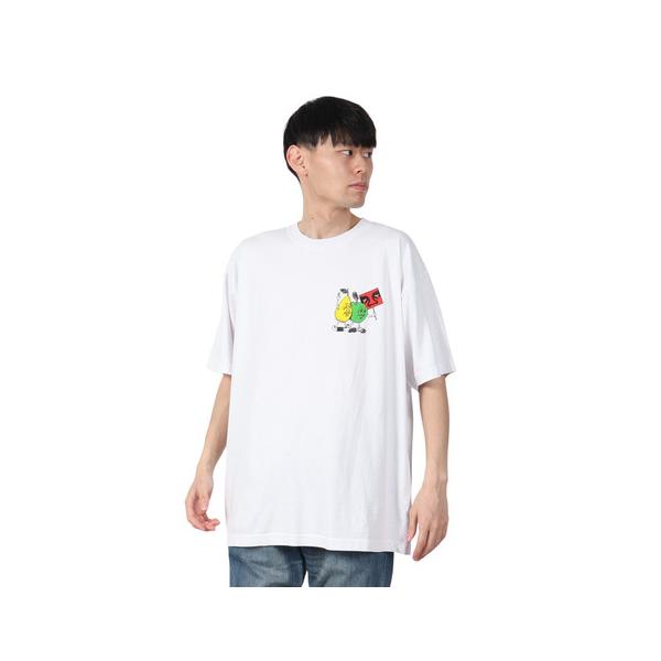 オベイ OBEY スーパースポーツゼビオ ゼビオ Super Sports XEBIO スポーツカジュアル カットソー Men's Mens メンズ めんず 男性 トップス 白 ホワイト  普段着 コットン