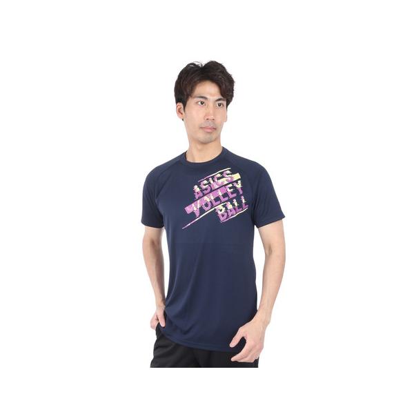アシックス ASICS スーパースポーツゼビオ ゼビオ Super Sports XEBIO バレーボール バレー volleyball バレーボールウエア ウェア プラクティスシャツ プラシャツ 半袖 ショートスリーブ 練習着 Men's...