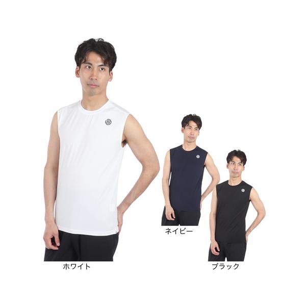 2024年春夏モデル 2024ssmodel スキンズ SKINS スーパースポーツゼビオ ゼビオ Super Sports XEBIO スポーツカットソー タンクトップ Men's Mens メンズ めんず 男性 スポーツアパレル スポー...