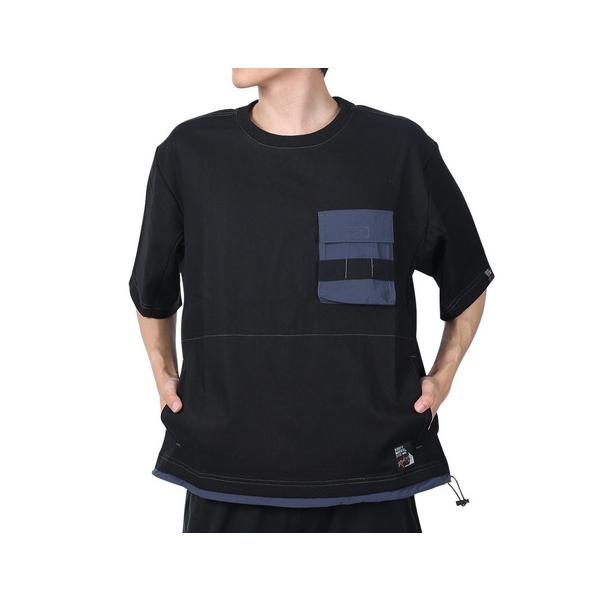 クリフメイヤー KRIFF MAYER KRIFFMAYER エルブレス ヴィクトリア ビクトリア Victoria L-Breath アウトドアカジュアル カットソー半袖 Men's Mens メンズ めんず 男性 黒 ブラック 2024...