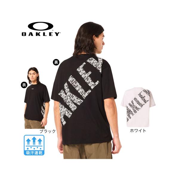 オークリー OAKLEY スーパースポーツゼビオ ゼビオ Super Sports XEBIO スポーツカットソー 半袖Tシャツ Men's Mens メンズ めんず 男性 黒 ブラック Tシャツ 吸汗速乾消臭xe24 Tシャツ UV冷感x...