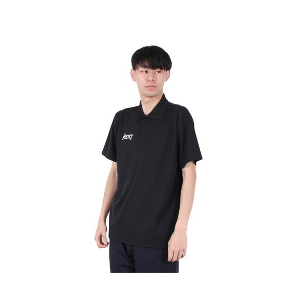 アルスト ALST スーパースポーツゼビオ ゼビオ Super Sports XEBIO バレーボール バレー volleyball バレーボールウエア ウェア Tシャツ 半袖 練習着 黒 ブラック バレーボールウェア 半袖ドライ ポロシャ...