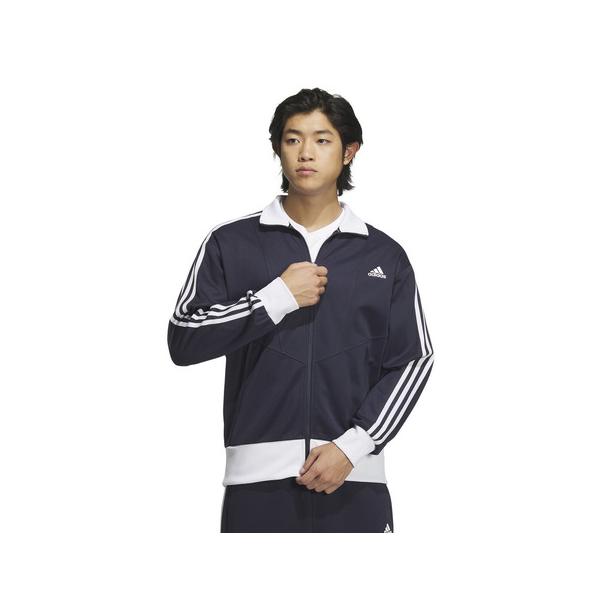 アディダス（adidas）（メンズ）ジャージ スリーストライプス レギュラーフィット ダブルニット トラックトップ BXF58-IA9448 ...