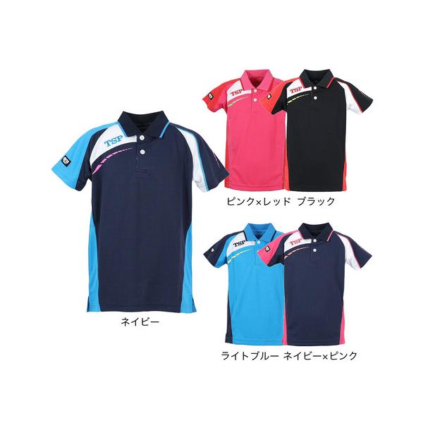 ティーエスピー TSP スーパースポーツゼビオ ゼビオ Super Sports XEBIO 卓球 卓球ウエア ウェア ポロシャツ Junior ジュニア じゅにあ 子供 JR 10856480801 031405 0102 JR ネイビー...