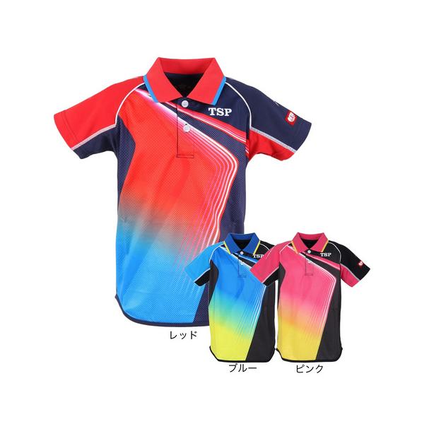 ティーエスピー TSP スーパースポーツゼビオ ゼビオ Super Sports XEBIO 卓球 卓球ウエア ウェア ポロシャツ Junior ジュニア じゅにあ 子供 JR 10856484301 031420 0040 JR レッド ...