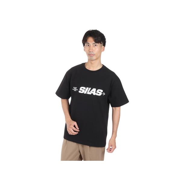 サイラス SILAS スーパースポーツゼビオ ゼビオ Super Sports XEBIO スポーツカジュアル カットソー Men's Mens メンズ めんず 男性 トップス 黒 ブラック