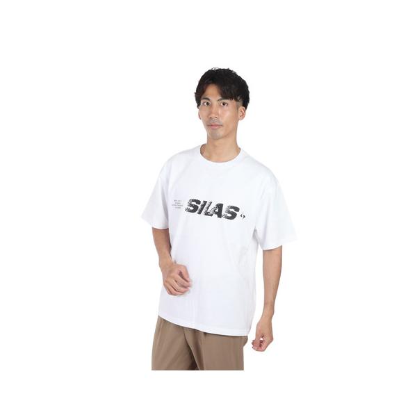 サイラス SILAS スーパースポーツゼビオ ゼビオ Super Sports XEBIO スポーツカジュアル カットソー Men's Mens メンズ めんず 男性 トップス 白 ホワイト