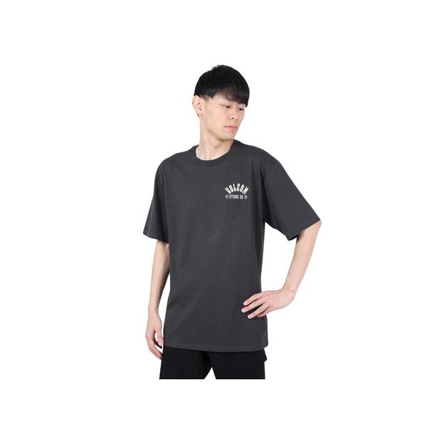 ボルコム VOLCOM スーパースポーツゼビオ ゼビオ Super Sports XEBIO アクションウエア Tシャツ Men's Mens メンズ めんず 男性 半袖 トップス 黒 ブラック 通勤 通学 普段着 部屋着 ルームウェア 部...