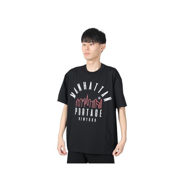 マンハッタンポーテージ ManhattanPortage スーパースポーツゼビオ ゼビオ Super Sports XEBIO スポーツカジュアル カットソー Men's Mens メンズ めんず 男性 トップス 黒 ブラック 父の日 プレ...