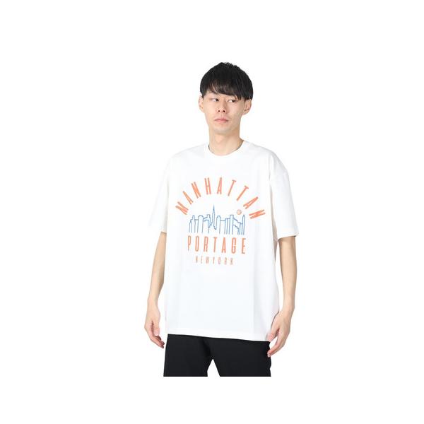 マンハッタンポーテージ ManhattanPortage スーパースポーツゼビオ ゼビオ Super Sports XEBIO スポーツカジュアル カットソー Men's Mens メンズ めんず 男性 トップス 白 ホワイト 父の日 プレ...