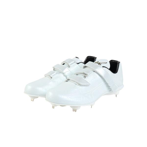 ミズノ MIZUNO スーパースポーツゼビオ ゼビオ Super Sports XEBIO 野球 BASEBALL ベースボール 野球用品 野球スパイク ベースボールスパイク スパイク 靴 Men's Mens メンズ めんず 男性 白 ホ...