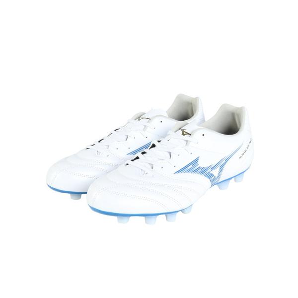 ミズノ MIZUNO スーパースポーツゼビオ ゼビオ Super Sports XEBIO サッカーシューズ 靴 固定式スパイク mnrd24 青色 ブルー 25basc オールグラウンド ハードグラウンド 土 人工芝 芝 ターフ 白 ホワ...