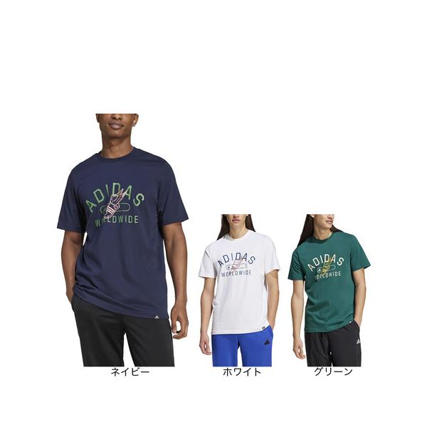 アディダス ADIDAS スーパースポーツゼビオ ゼビオ Super Sports XEBIO スポーツカットソー 半袖Tシャツ Men's Mens メンズ めんず 男性 スポーツアパレル スポーツウェア トップス カジュアル クルーネッ...