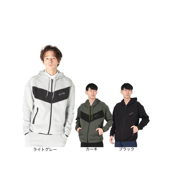スキンズ SKINS スーパースポーツゼビオ ゼビオ Super Sports XEBIO スウェット スウェットジャケット Men's Mens メンズ めんず 男性 スポーツアパレル スポーツウェア フルジップ パーカー 普段着 apj...