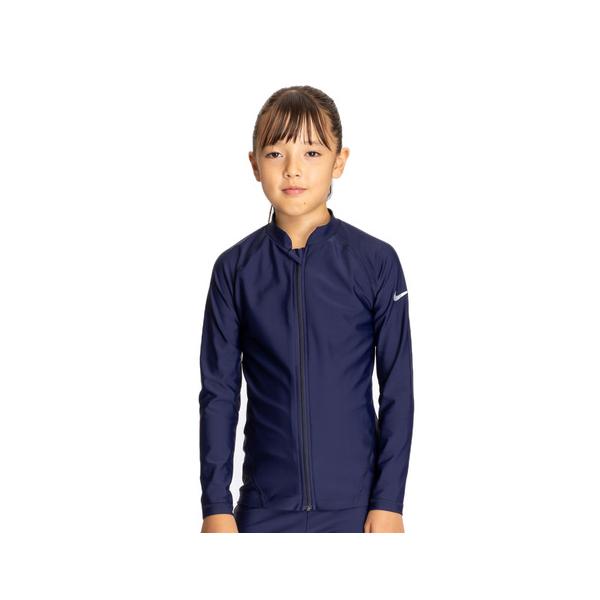 ナイキ NIKE ヴィクトリア ビクトリア サーフ&amp;スノー Victoria Surf&amp;Snow マリンウエア ラッシュガード Junior ジュニア じゅにあ 子供 JR 長袖スクール フルジップ 水着 紫外線対策 学校 ...