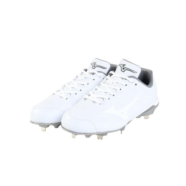 ミズノ MIZUNO スーパースポーツゼビオ ゼビオ Super Sports XEBIO 野球 BASEBALL ベースボール 野球用品 野球スパイク ベースボールスパイク スパイク 靴 Men's Mens メンズ めんず 男性 白 ホ...
