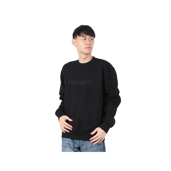 カーハート CARHARTT スーパースポーツゼビオ ゼビオ Super Sports XEBIO スポーツカジュアル カットソー Men's Mens メンズ めんず 男性 トップス 黒 ブラック  スウェット 定番 シンプル