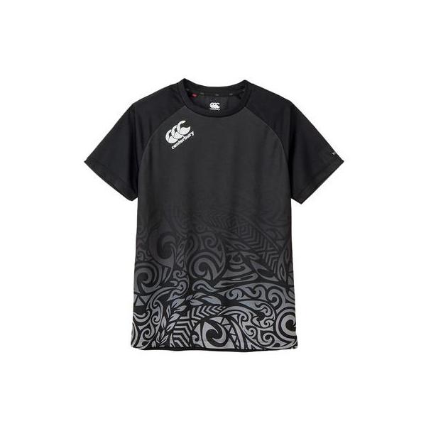 カンタベリー canterbury スーパースポーツゼビオ ゼビオ Super Sports XEBIO ラクビー Rugby ラグビーウェア ウェア Tシャツ黒 ブラック スポーツウェア トップス 半袖 練習着 month04 sp20B...