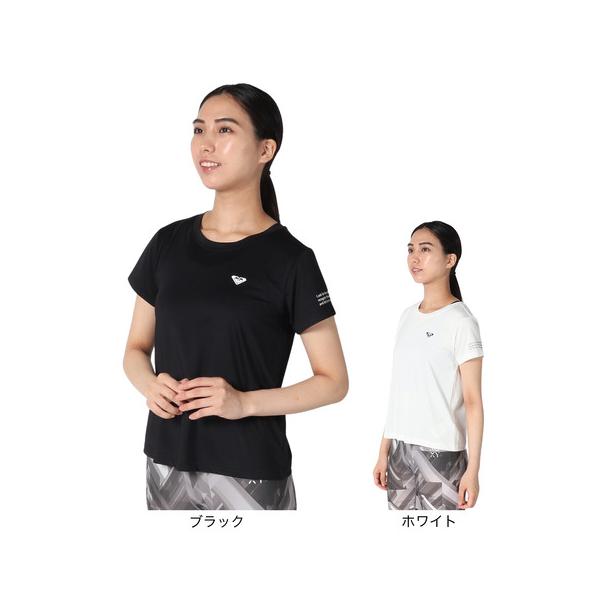 2025年春夏モデル 2025ssmodel ロキシー ROXY スーパースポーツゼビオ ゼビオ Super Sports XEBIO フィットネス フィットネスカットソー Lady's Ladys レディース れでぃーす 女性 黒 ブラッ...