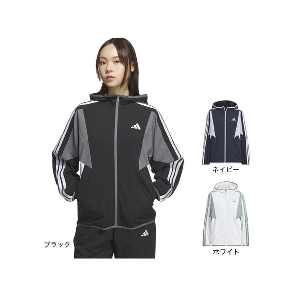 2025年春夏モデル 2025ssmodel アディダス ADIDAS スーパースポーツゼビオ ゼビオ Super Sports XEBIO ウォームアップ 布帛ウォームアップシャツ Lady's Ladys レディース れでぃーす 女性 ...