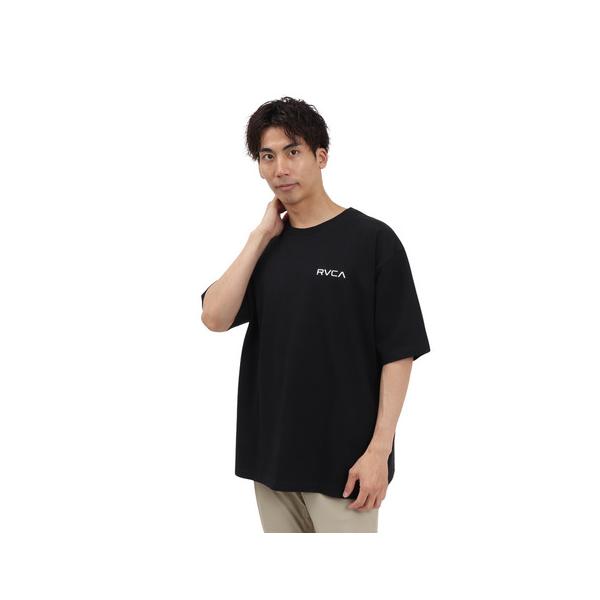 2025年春夏モデル 2025ssmodel ルーカ RVCA スーパースポーツゼビオ ゼビオ Super Sports XEBIO アクションウエア Tシャツ Men's Mens メンズ めんず 男性 半袖 トップス 黒 ブラック コッ...
